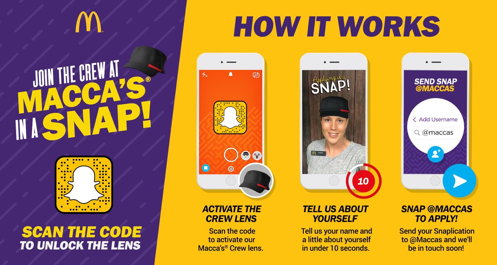 Apply with Snapchat – Macca’s “Snaplication” Strategy Will Leave Every ...